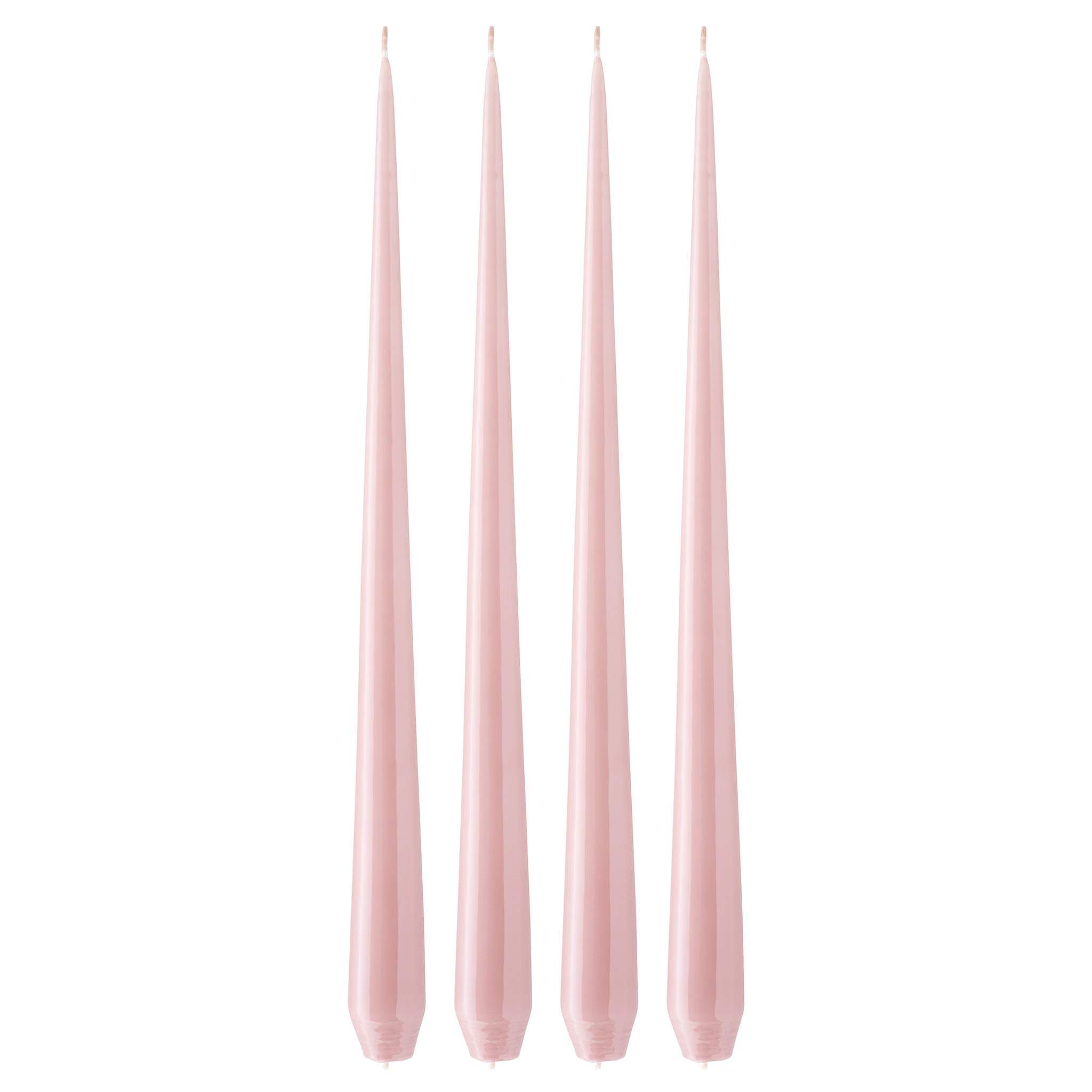 Tall Taper Lacquer Candles, blush pink (set of 4) – Oilbhe Belfast